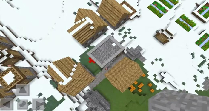 1410403532: Snow Village | Minecraft PE Seeds