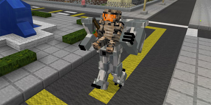 Mech Suit Addon | Minecraft PE Mods & Addons