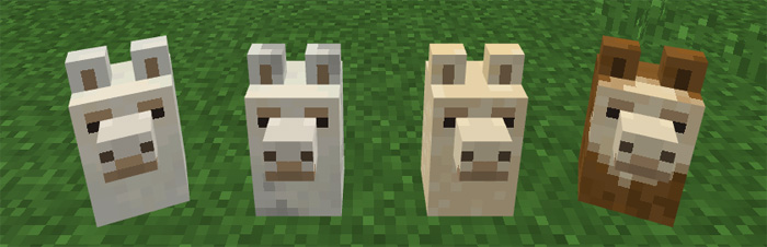 Llama Heads Pack | Minecraft PE Texture Packs