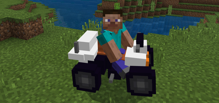 Quad Bike (All Terrain Vehicle) Add-on | Minecraft PE Mods & Addons