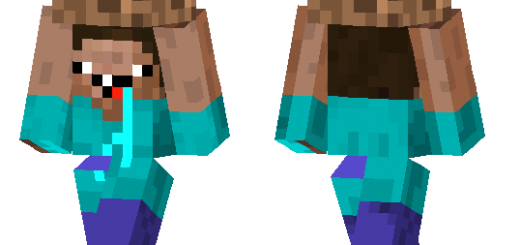 Half Enderman | Minecraft PE Skins