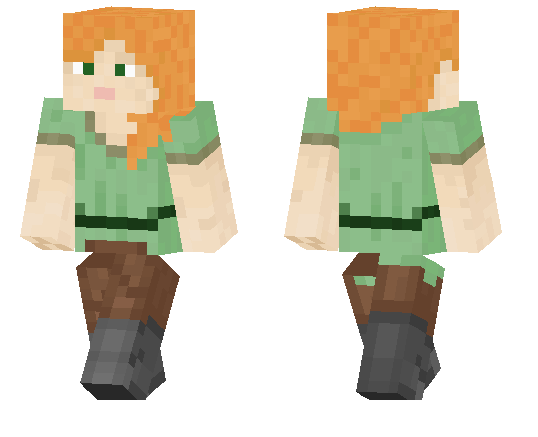 Minecraft Alex Skin Alex Minecraft Skin Vertaistaiteilijat fi