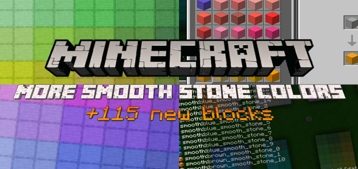 More Smooth Stone Colors (+115 New Blocks) | Minecraft PE Mods & Addons