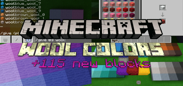 Wool Colors Addon (+115 New Blocks) | Minecraft PE Mods & Addons