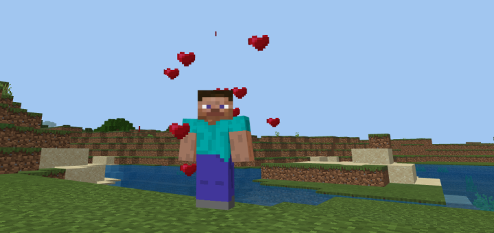 Minecraft But All Potion Particles Are Hearts | Minecraft PE Texture Packs