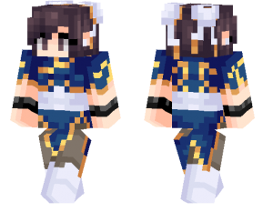 Street Fighter Chun li | Minecraft PE Skins