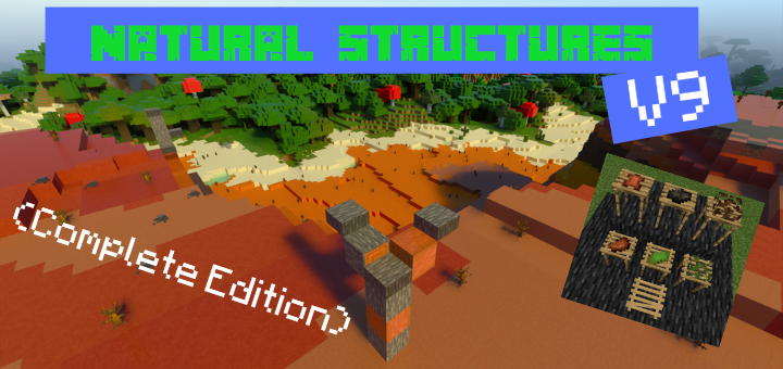Natural (Nature) Structures V9 (Complete Edition) | Minecraft PE Mods ...