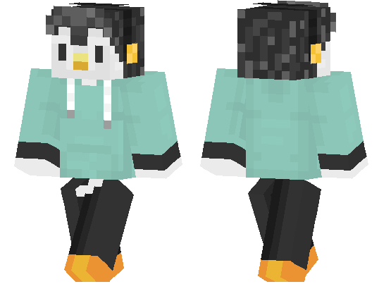 Penguin in Hoodie | Minecraft PE Skins