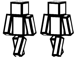 White Outlined | Minecraft PE Skins