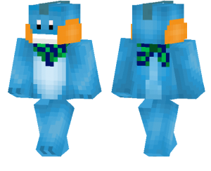Mudkip with SMD Scarf | Minecraft PE Skins